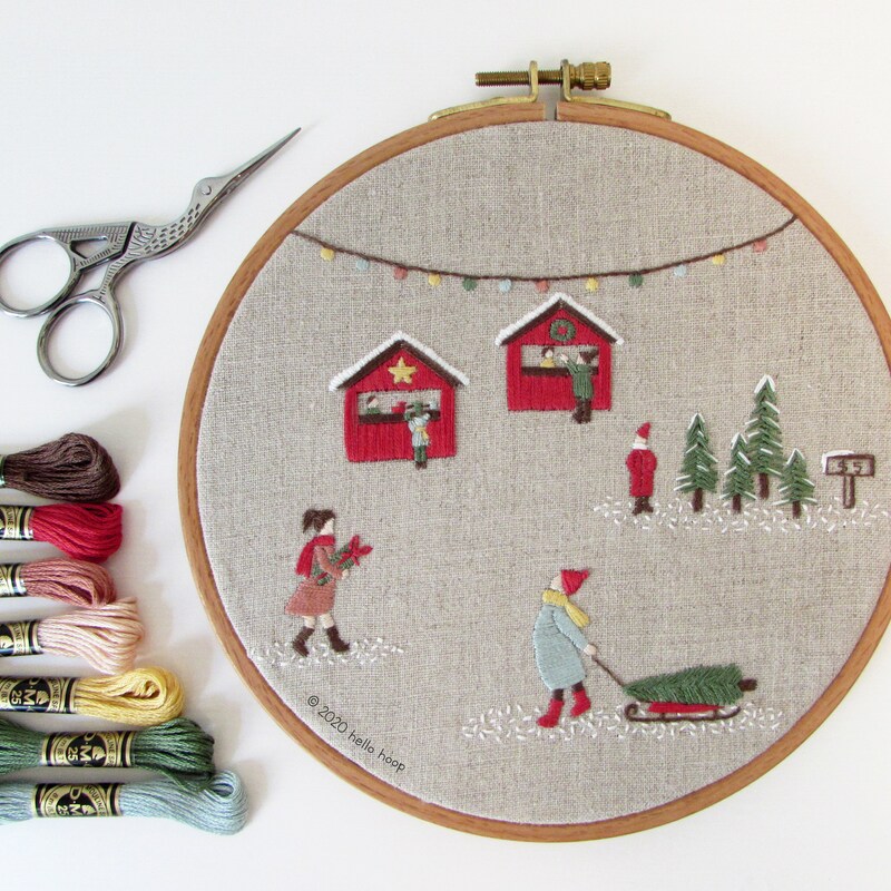 Winter Embroidery - Etsy