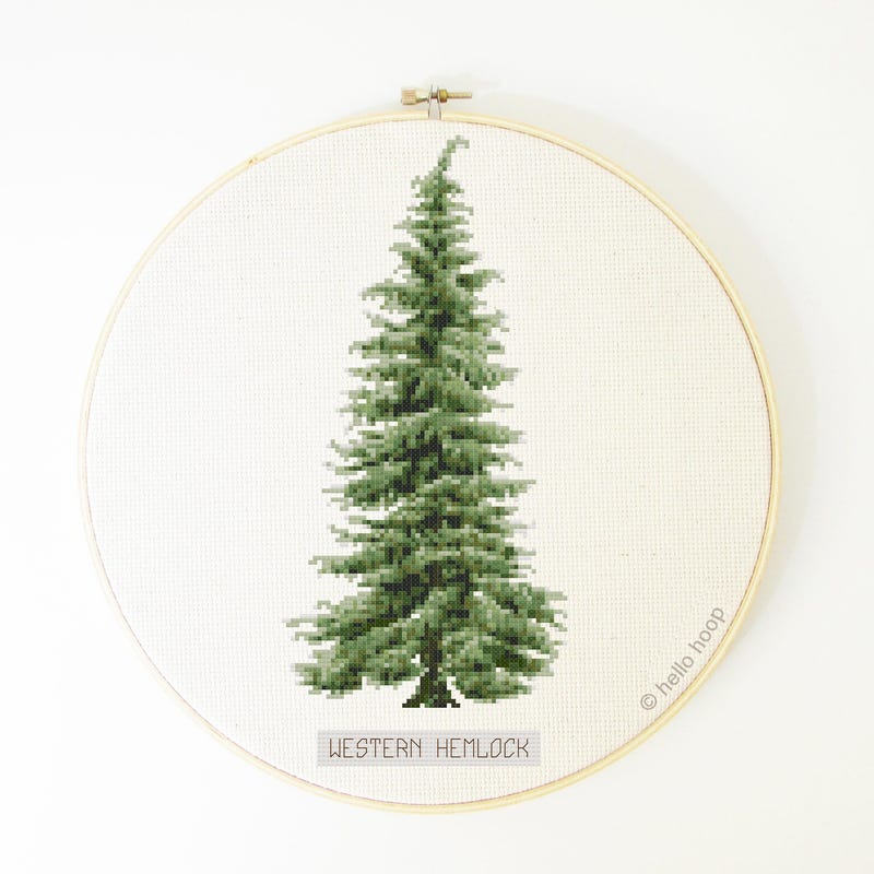 Tree Cross Stitch - Etsy