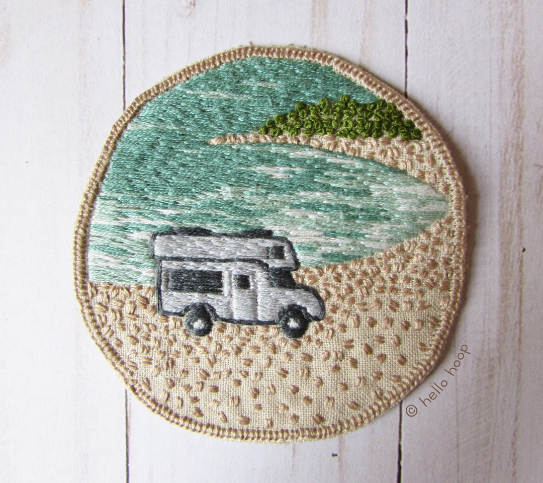 Patch Hand Embroidery Pattern - Lake Life - Summer Badge - PDF Instant ...