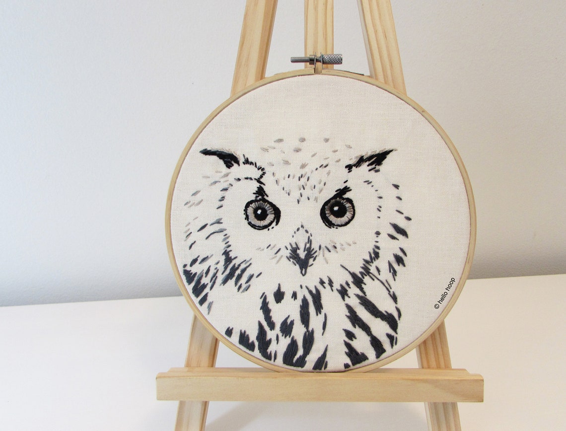 Owl Hand Embroidery Pattern PDF Instant Download | Etsy