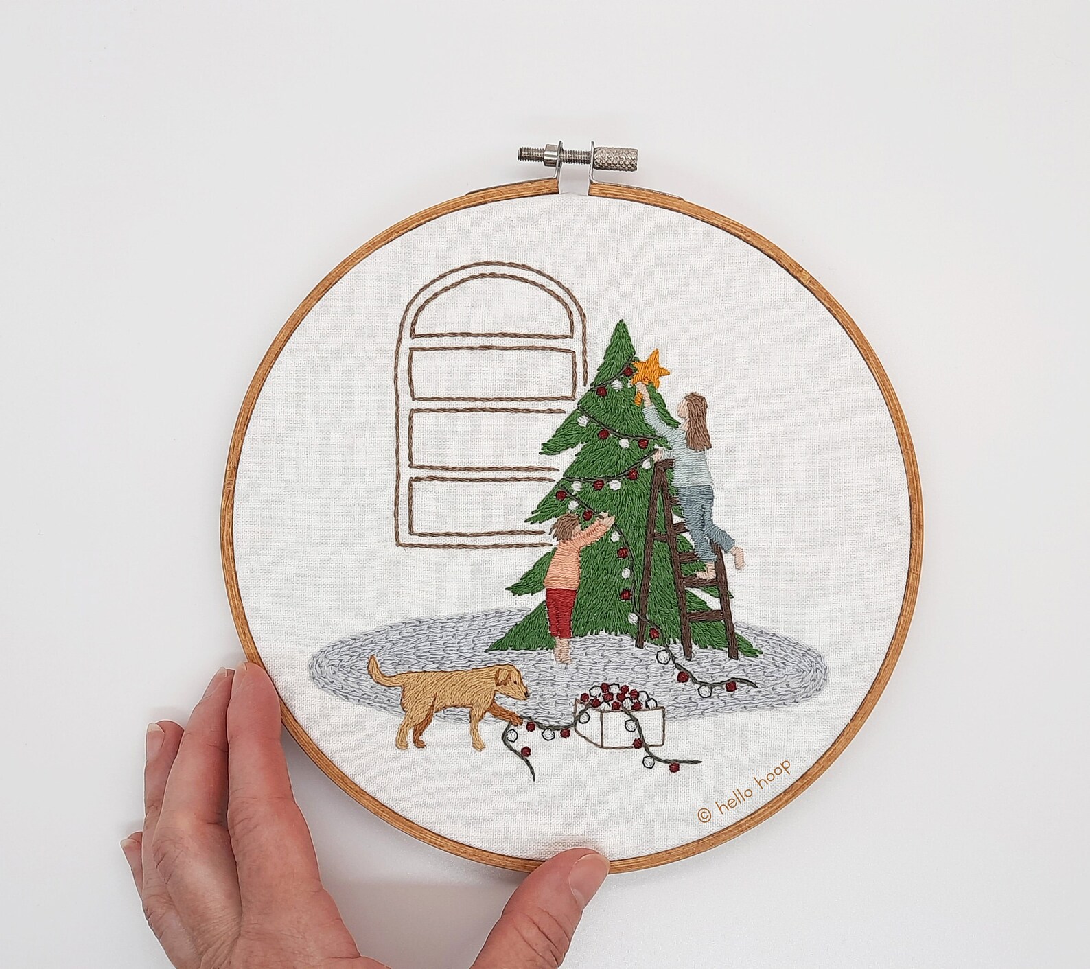 Christmas Tree Hand Embroidery Pattern Winter Holidays Decor - Etsy