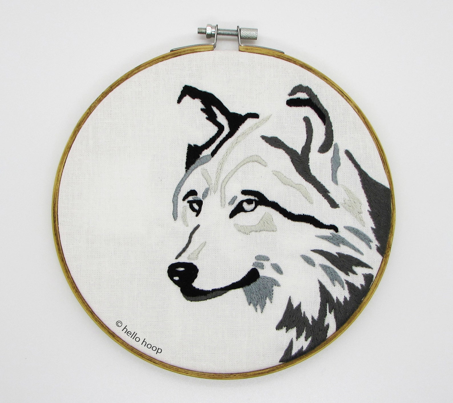 Wolf Hand Embroidery Pattern PDF Instant Download - Etsy