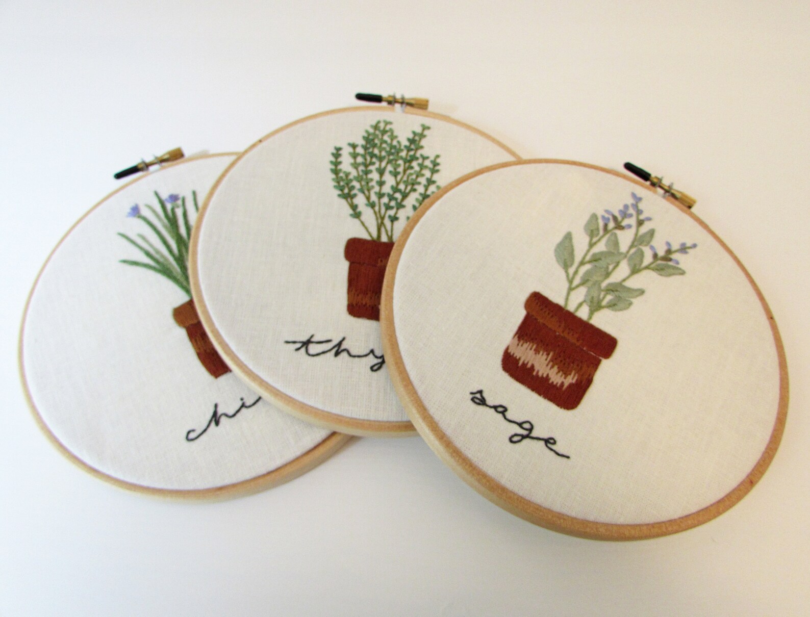 Garden Sage Hand Embroidery Pattern Kitchen Herbs PDF | Etsy