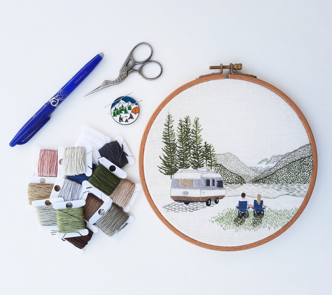RV Life Hand Embroidery Pattern PDF Instant Download - Etsy
