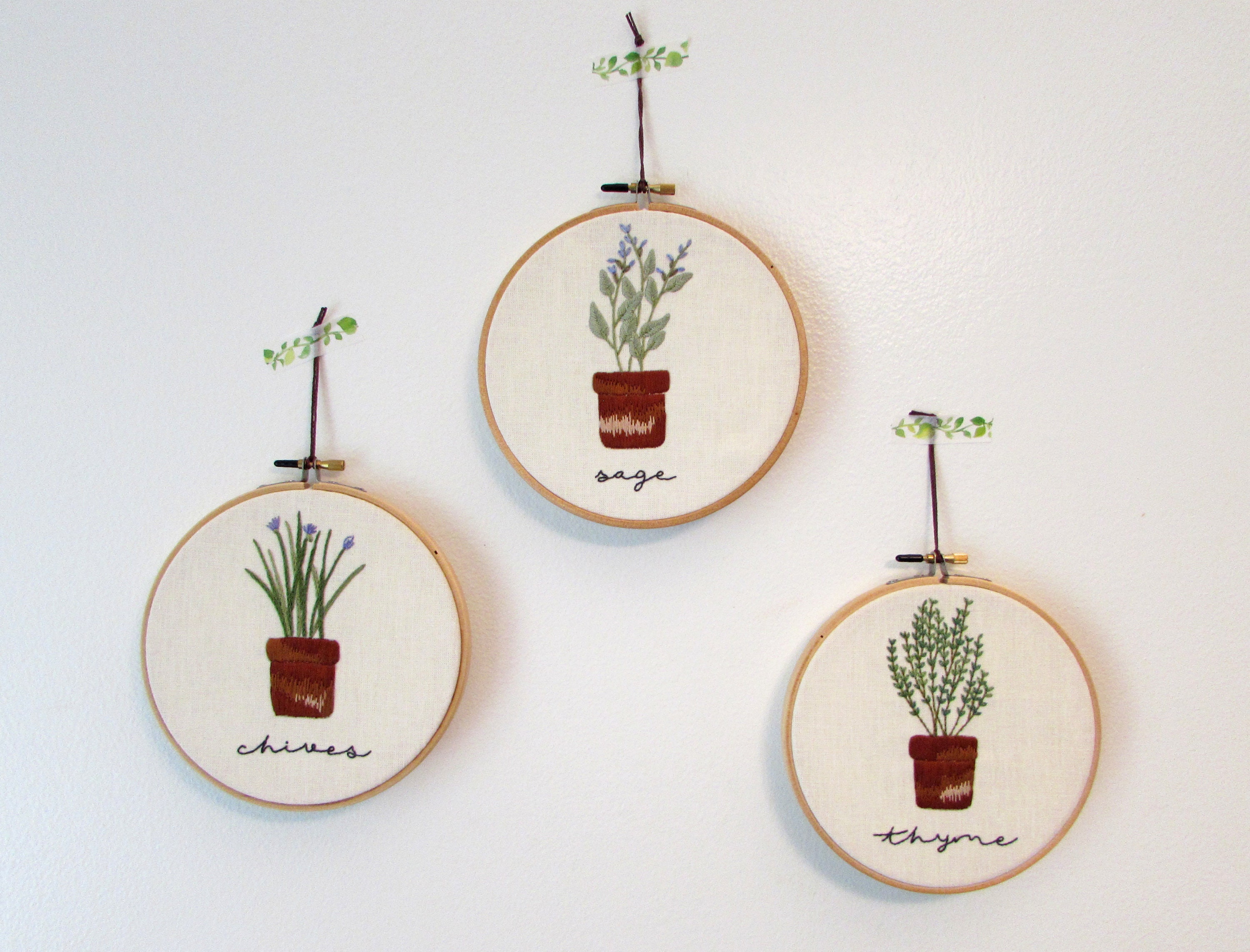 Garden Sage Hand Embroidery Pattern Kitchen Herbs PDF - Etsy
