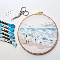 Beach Embroidery Design, Summer Machine Embroidery, Holiday File ...