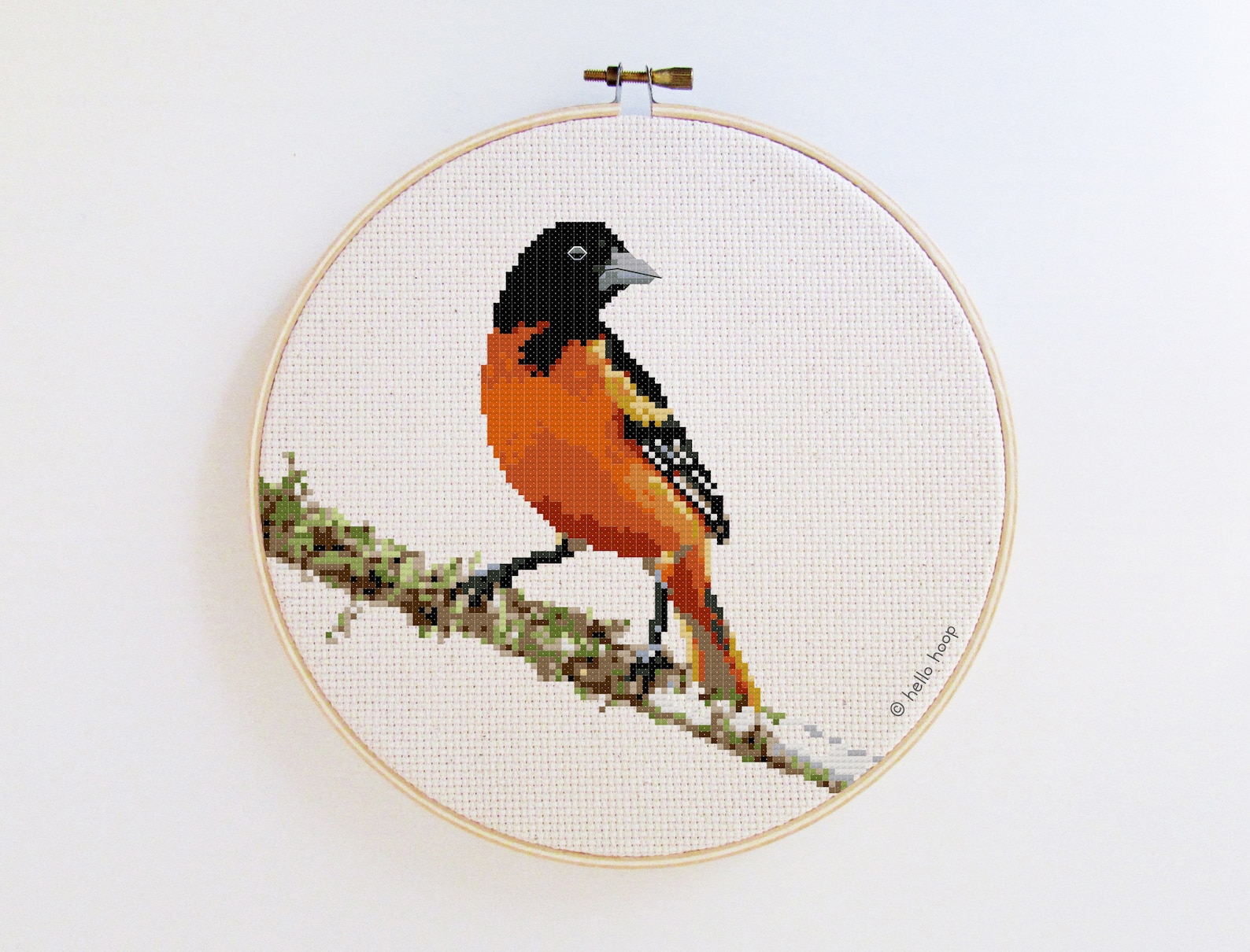 Baltimore Oriole Cross Stitch Pattern Birds Embroidery PDF - Etsy