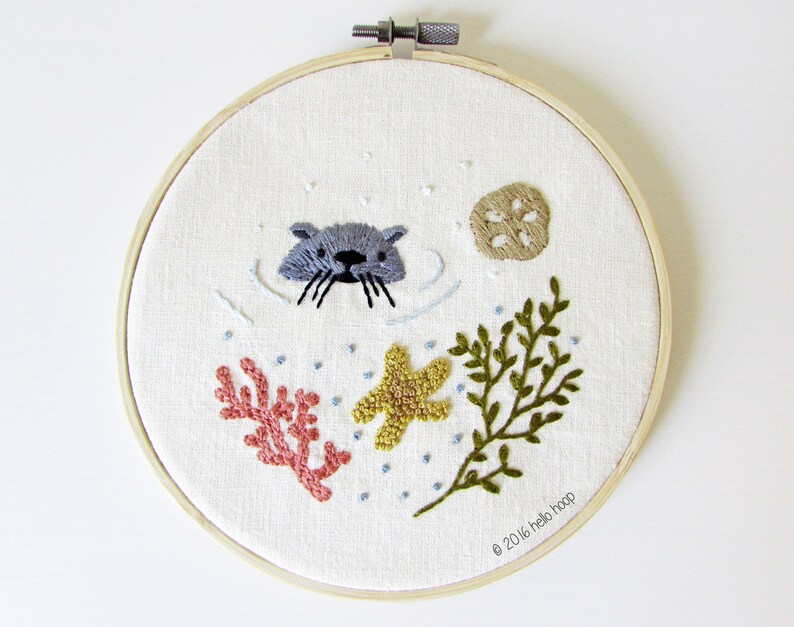 Sea Otter Embroidery Pattern PDF Instant Download | Etsy