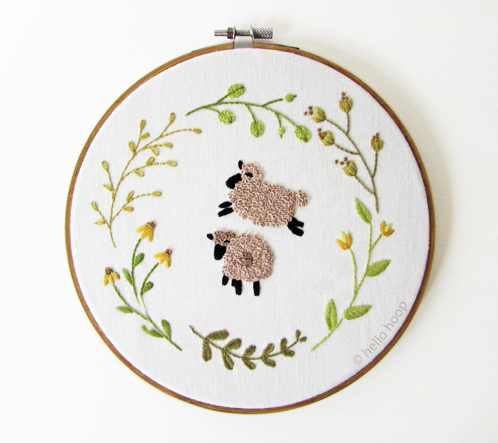 Counting Sheep Hand Embroidery Pattern - Farm Animals - PDF - Instant ...