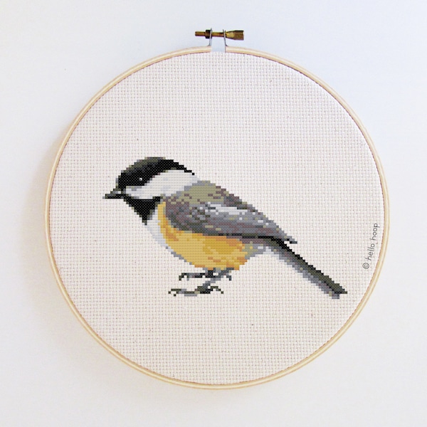 Chickadee Cross Stitch Pattern - Etsy
