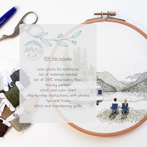 RV Life Hand Embroidery Pattern - PDF - Instant Download - Etsy