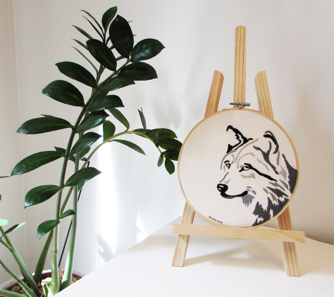 Wolf Hand Embroidery Pattern PDF Instant Download - Etsy
