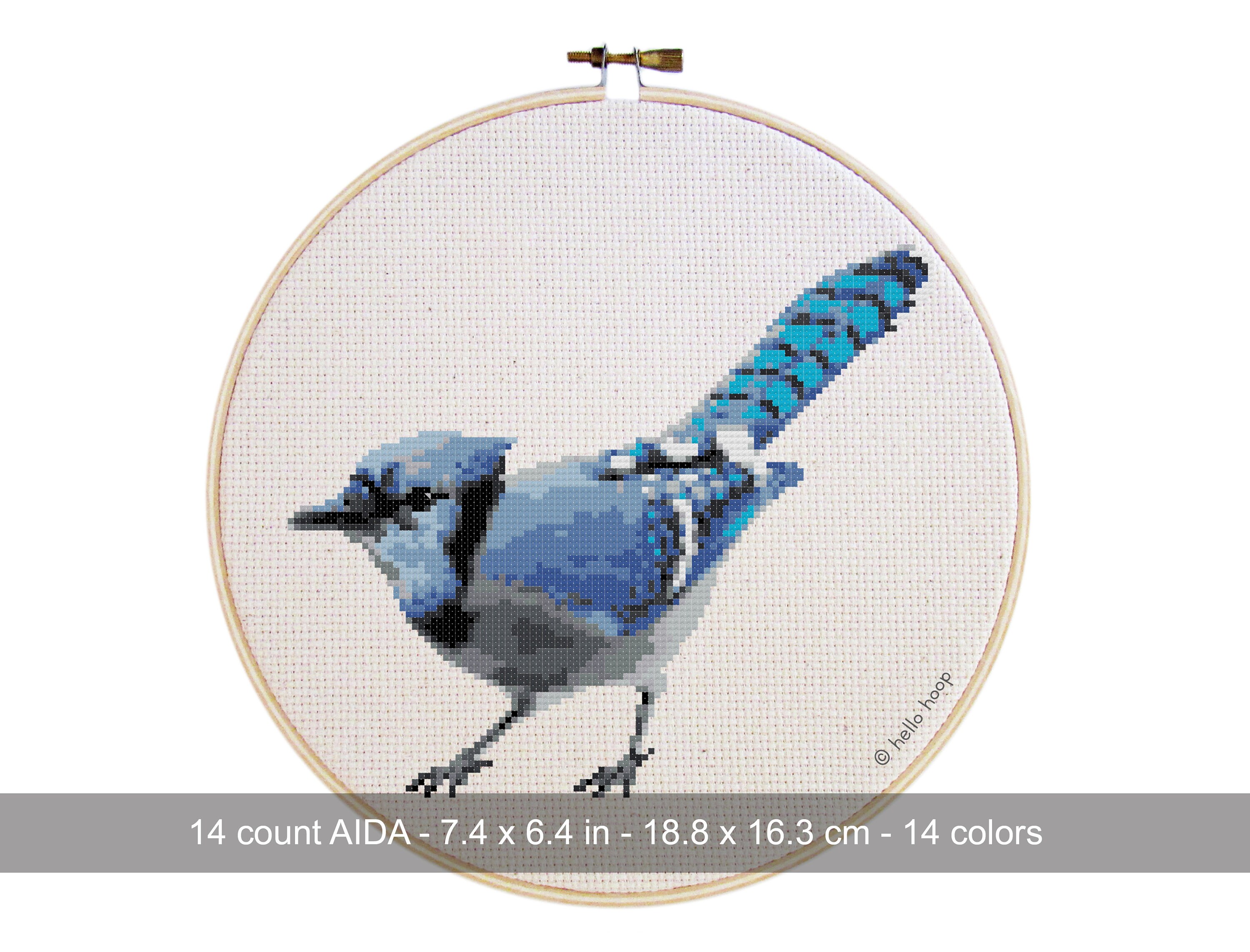 Blue Jay Cross Stitch Pattern Birds Embroidery PDF | Etsy