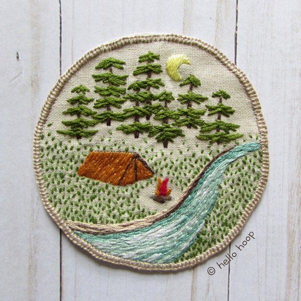 Camping Embroidery - Etsy