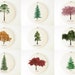 Douglas Fir Tree Cross Stitch Pattern: Botanical Christmas Design (PDF ...