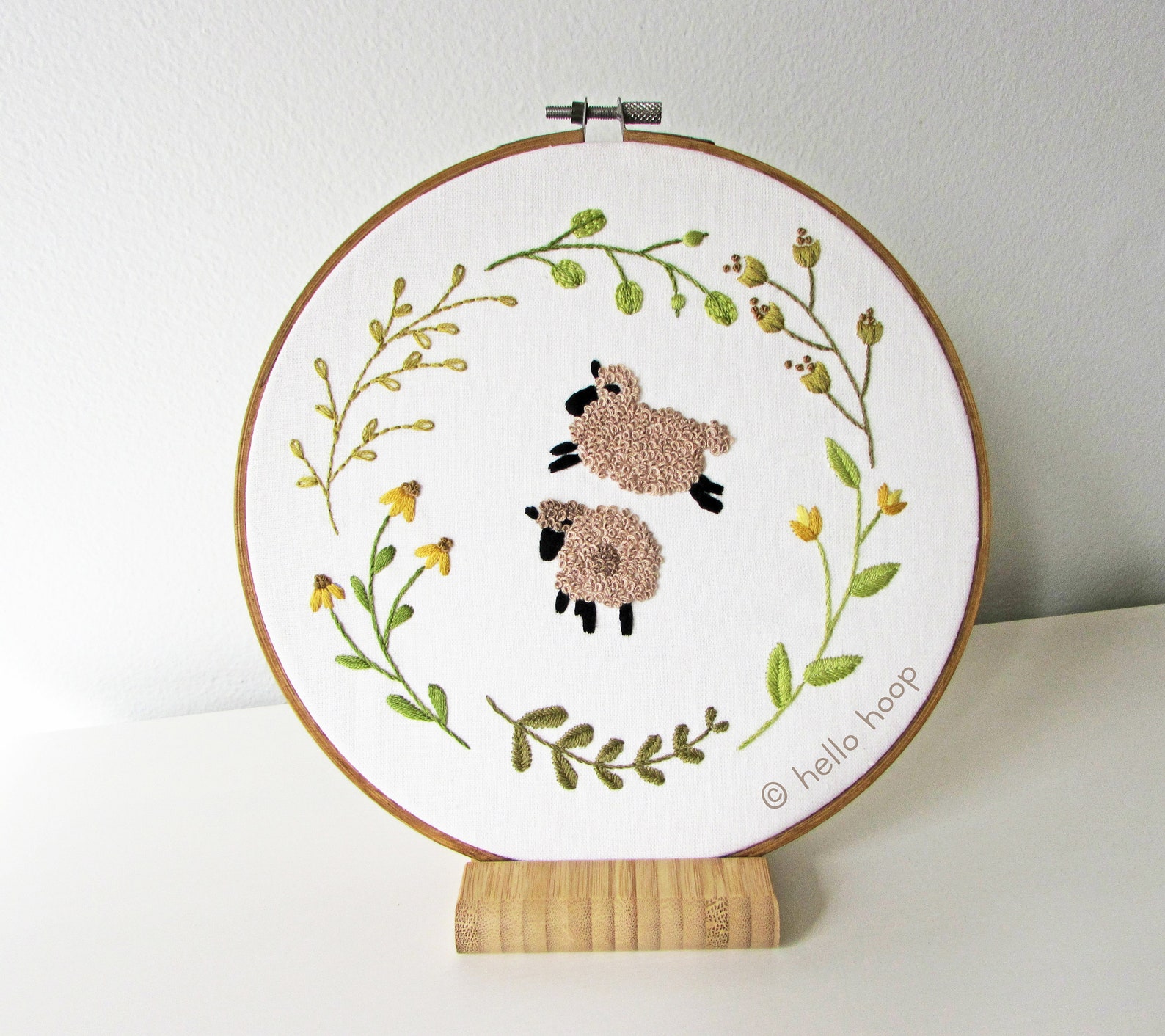 Counting Sheep Hand Embroidery Pattern - Farm Animals - PDF - Instant ...