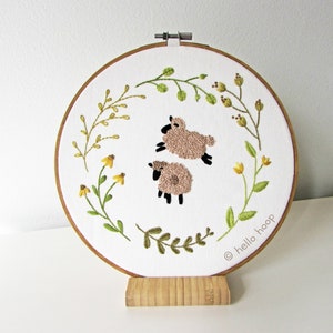 Counting Sheep Hand Embroidery Pattern - Farm Animals - PDF - Instant ...