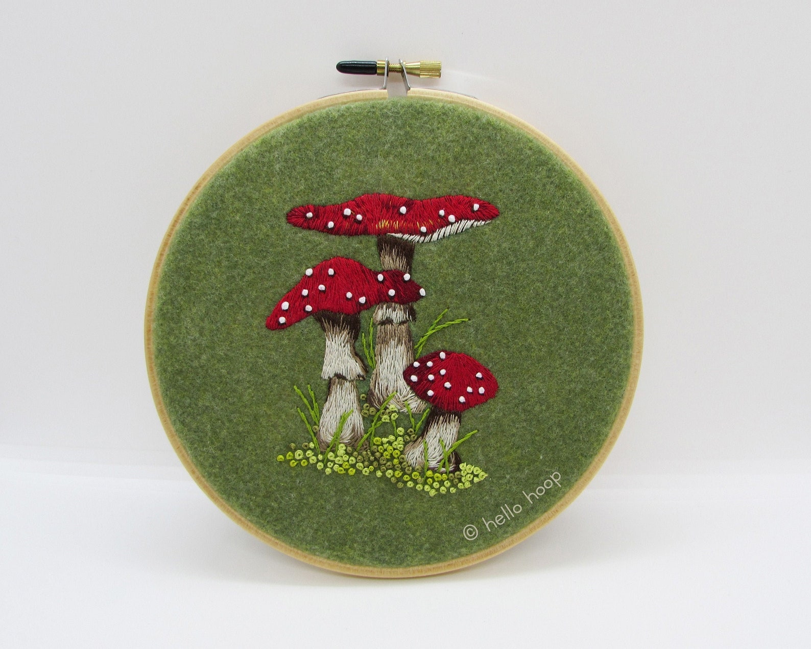 Mushrooms Hand Embroidery Pattern Thread Painting DIY - Etsy