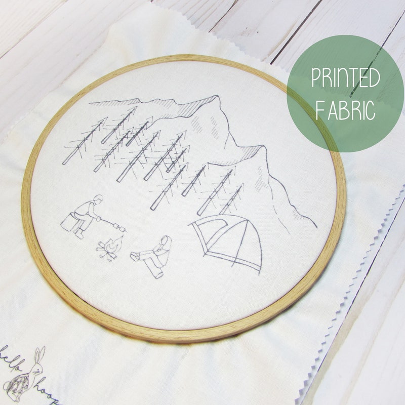 Camping Embroidery - Etsy