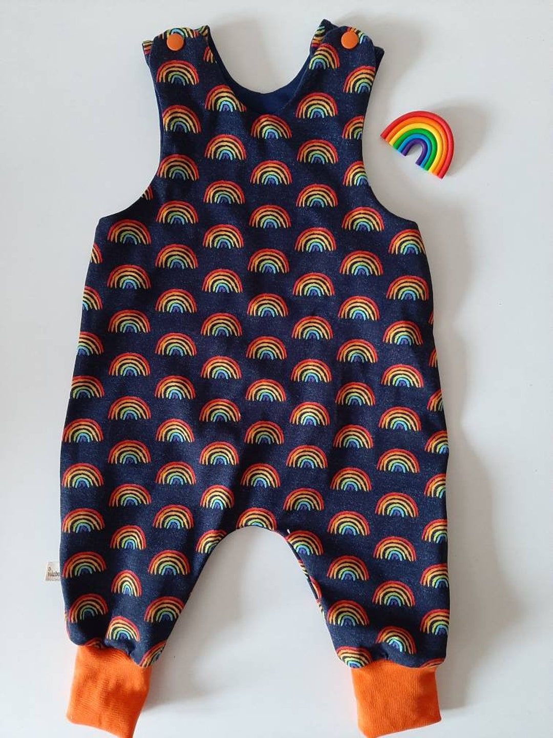 Rainbow Baby Romper, Rainbow Harem Style Romper, Rainbow Baby Outfit ...