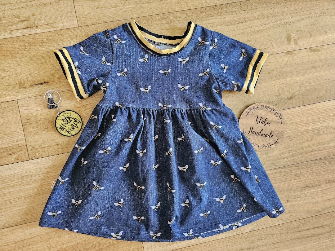 Navy Bee Dress, Busy Bee Dress, Summer Bee Dress, Bee Dress and Shorts ...