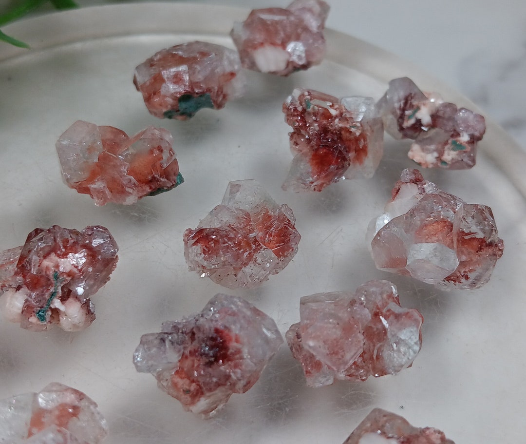 Red Apophyllite Tiny Crystal Cluster From Nasik Maharashtra India ...