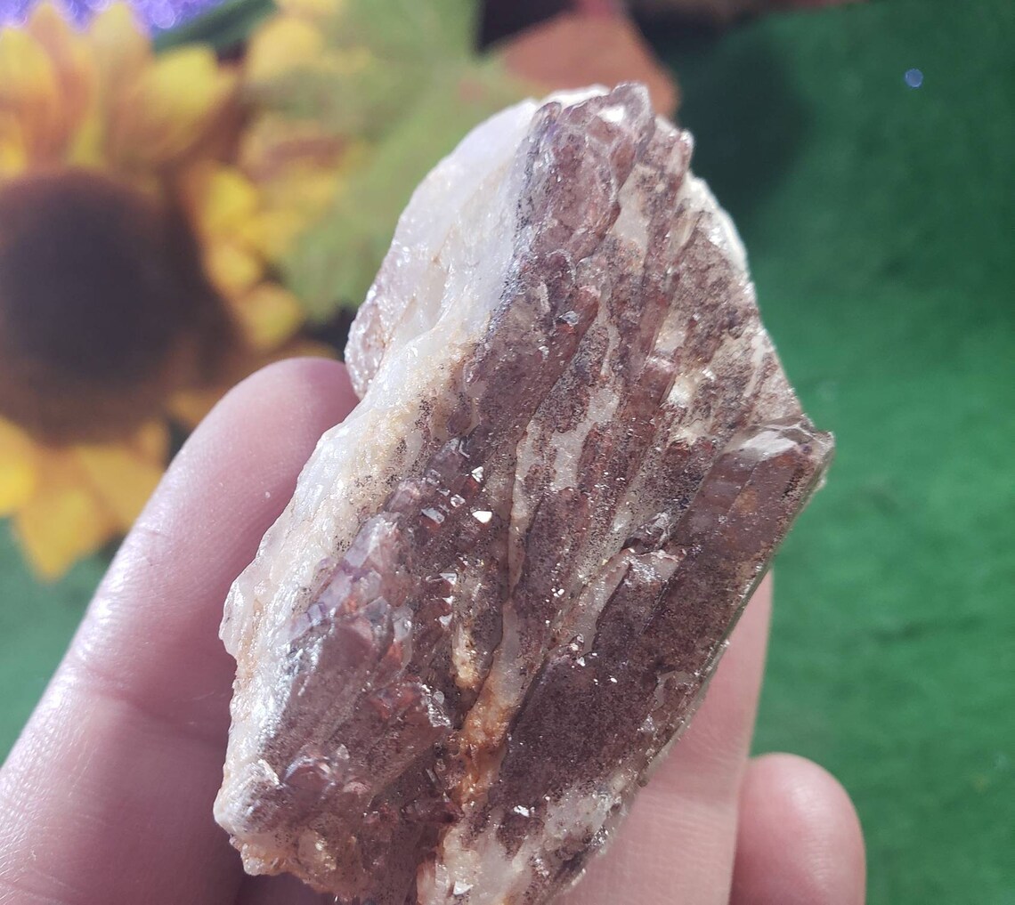 Red hematite quartz phantom crystal point red fire quartz | Etsy