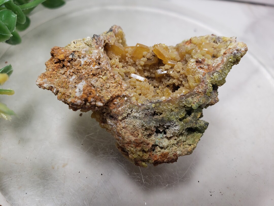 Wulfenite Mimetite Crystal Mineral Specimen Chihuahua Mexico Crystal ...