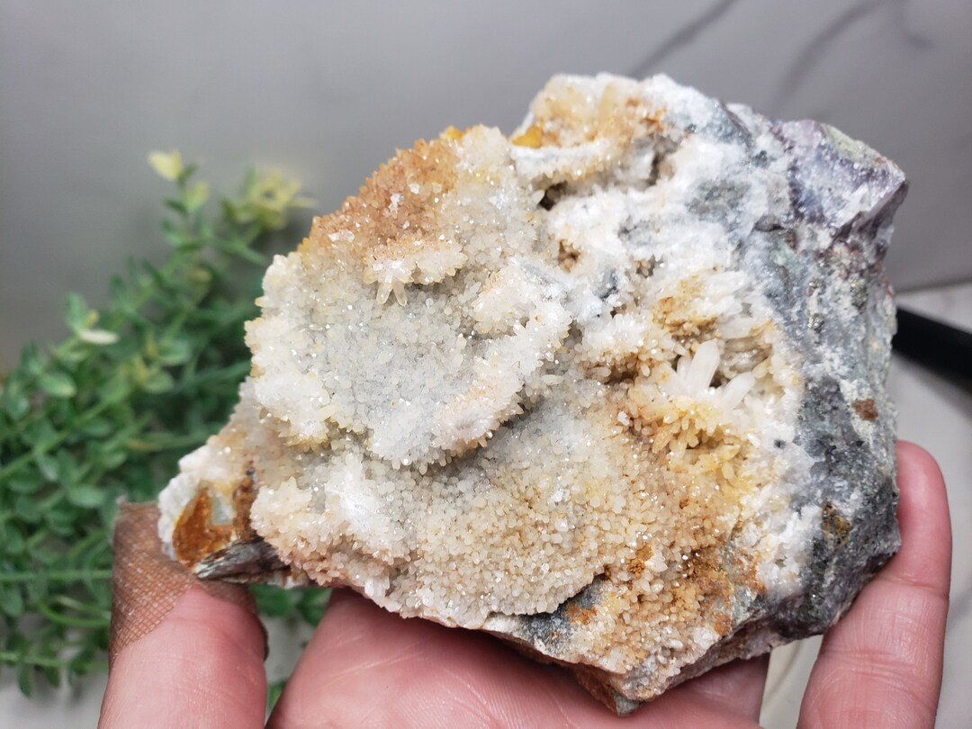 Quartz Crystal Cluster With Golden Iron Oxide Golden Healer Crystals on ...
