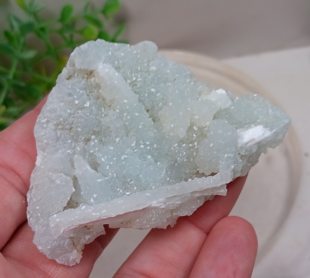 Green Prehnite Crystal Cluster From India Y61 - Etsy