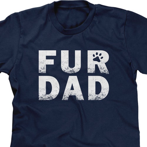 Fur Dad Mens Short Sleeve-doggy Kitty Dog Cat Happy Love - Etsy