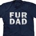 Fur Dad Mens Short Sleeve-doggy Kitty Dog Cat Happy Love Family Adopt ...