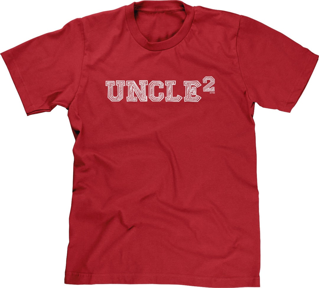 Uncle of 2 - Squared - to the Second Power Mens Short Sleeve -nephew ...