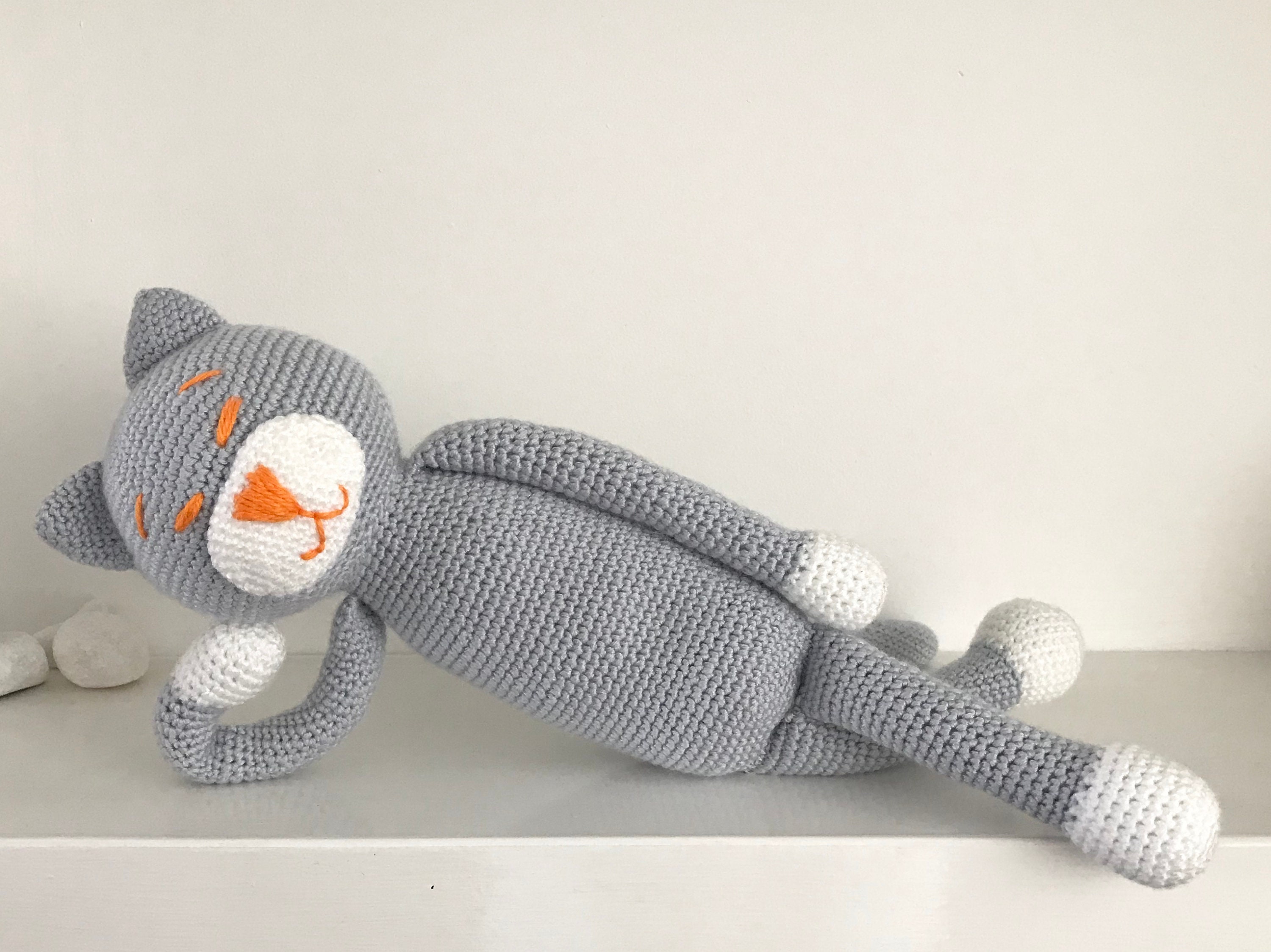 Amineko Cat (single), Amigurumi Kitty, Crochet Cat, Plush Soft Kitten ...