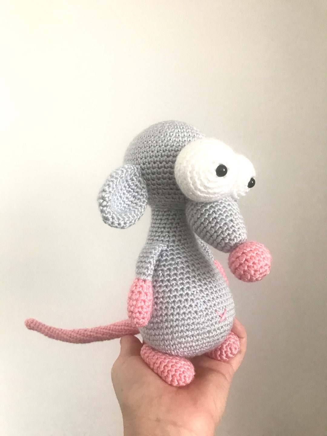 Crochet Rat Amigurumi Mouse Gift for Boyfriend Handmade Crochet Stuffed ...