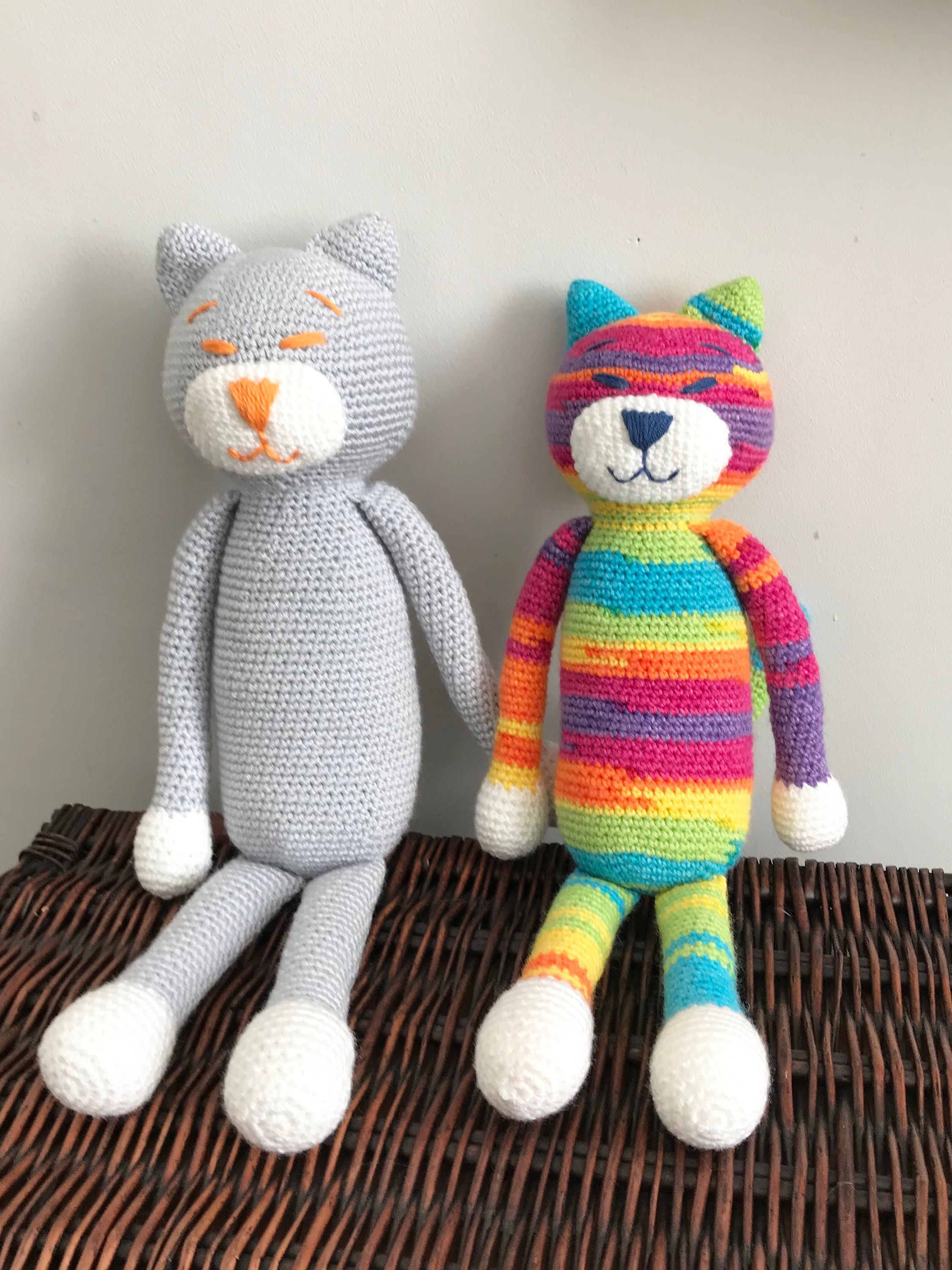 Amineko Cat (single), Amigurumi Kitty, Crochet Cat, Plush Soft Kitten ...