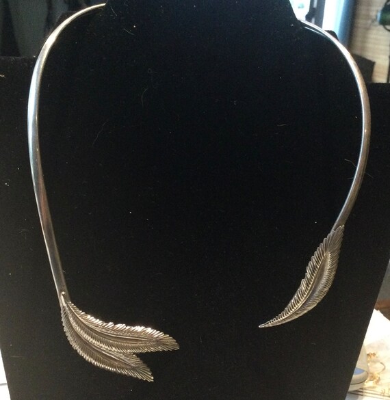 Statement 925 Leaf Collar - Amazing! - Gem