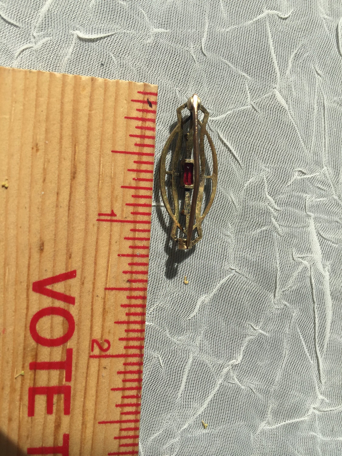 Vintage Ruby Pin - Signed "GT" - Delicate (BZA7) - Etsy Italia