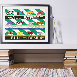 New York Art - Wall Street Art Painting - New York Gift - NYC Art Print ...