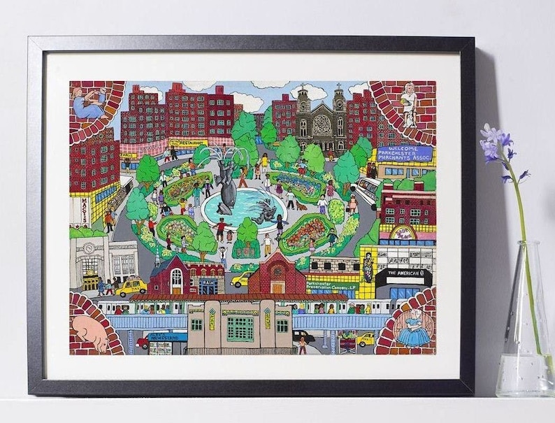 New York Art - Parkchester, Bronx Art - Home Decor - New York Gift ...