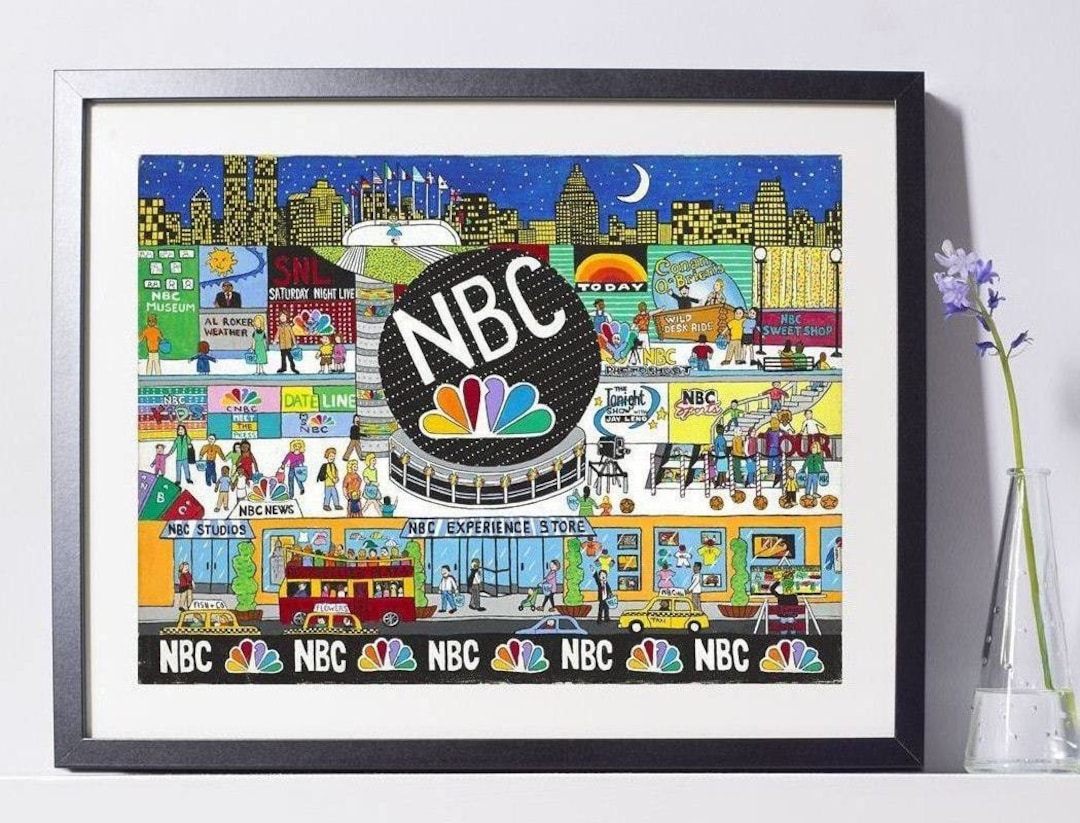 New York Art - NBC Art Painting - New York Gift - NYC Art Print - Pat ...