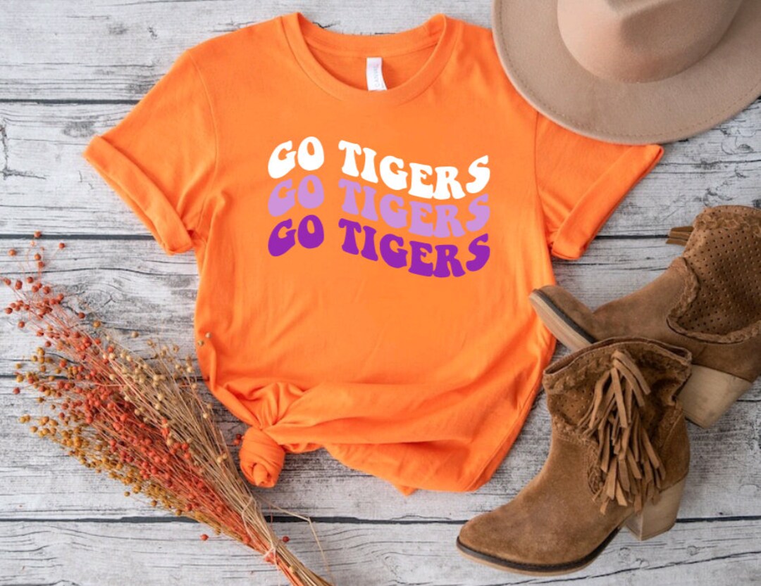 Groovy Wave Go Tigers Shirt Retro Clemson Shirt College Student Gift ...
