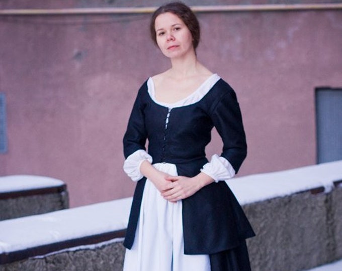18th Century Peasant Dress, Colonial Clothing - Made to Order - Etsy