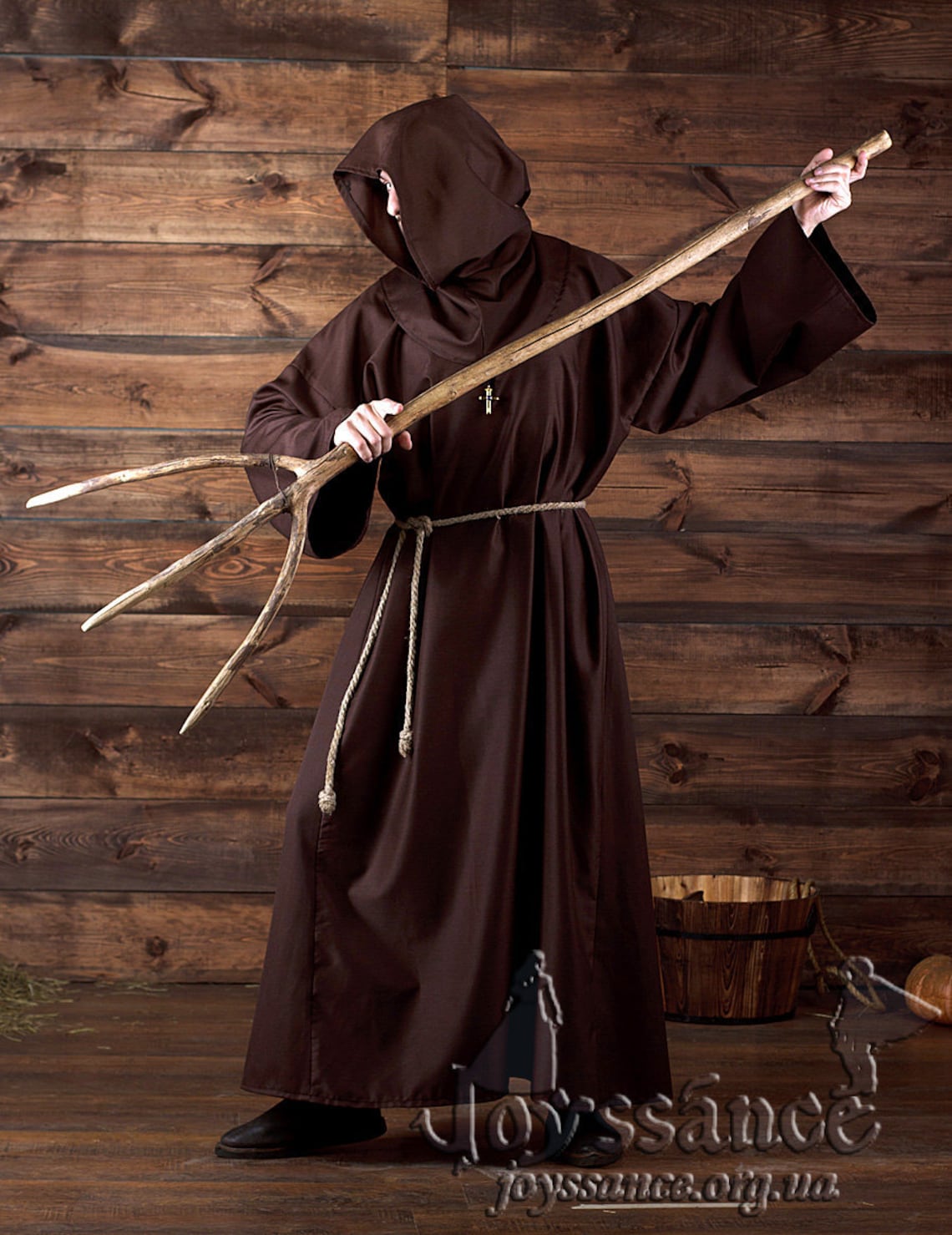 Monk Robe With Hood, Hermit Cassock - Made to Order - Etsy
