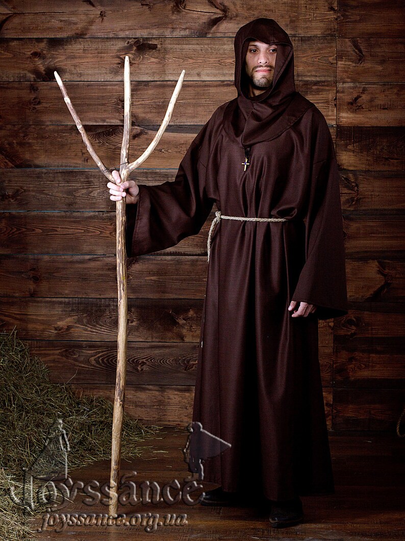 Monk Robe With Hood, Hermit Cassock - Made to Order - Etsy Canada