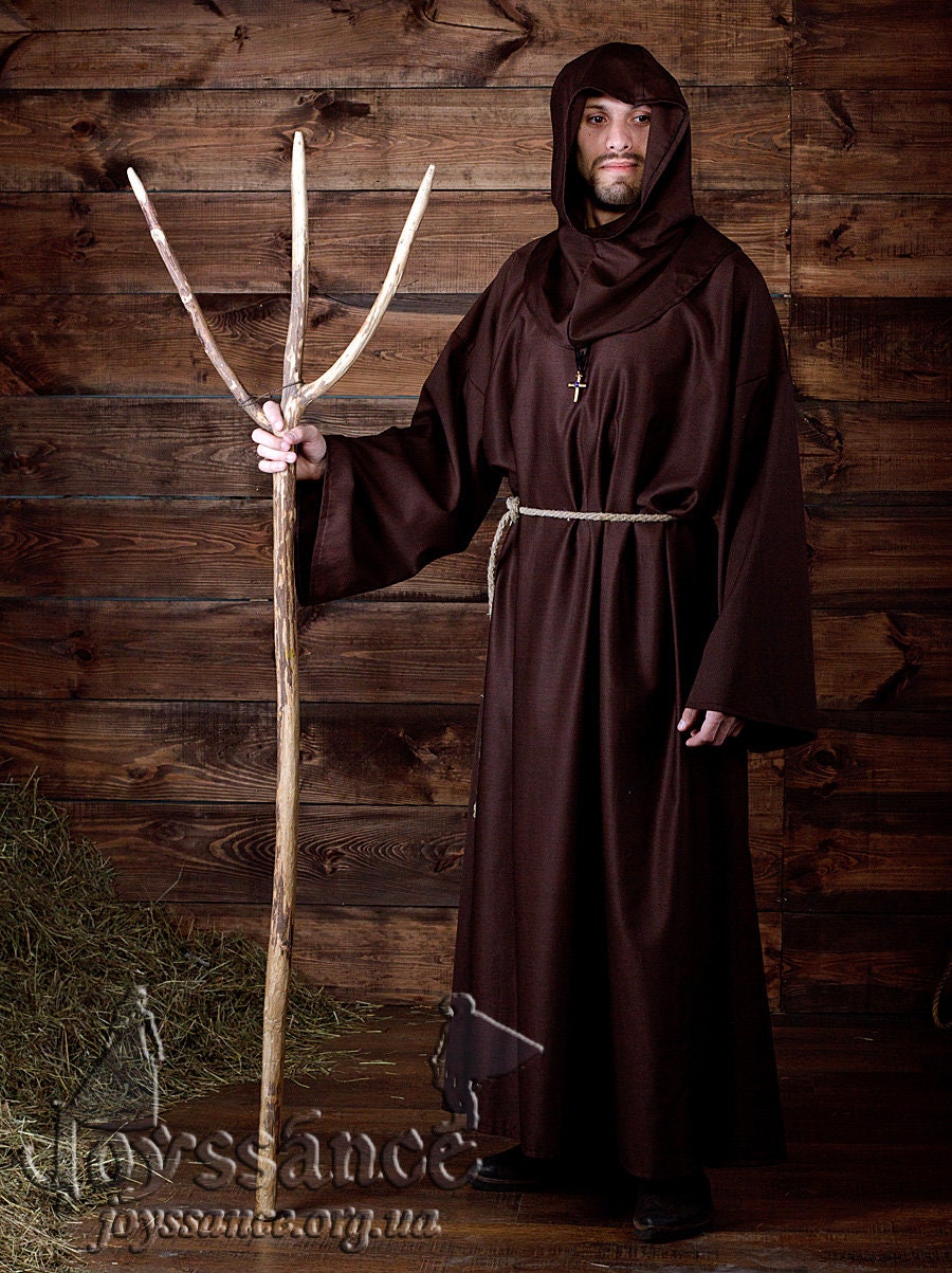 Monk Robe With Hood, Hermit Cassock - Made to Order - Etsy Canada