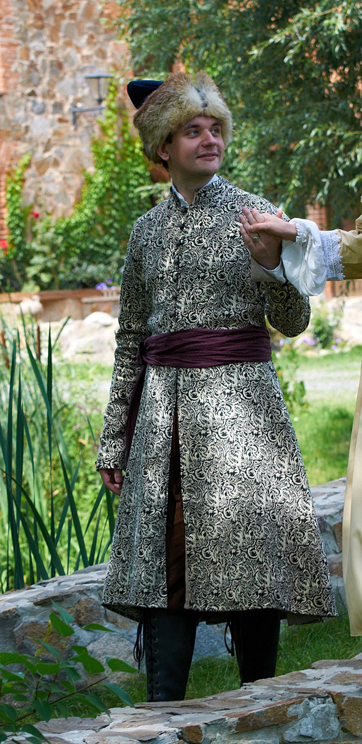17th Century Ukrainian Zhupan - Made-to-measure With Another Fabric - Etsy