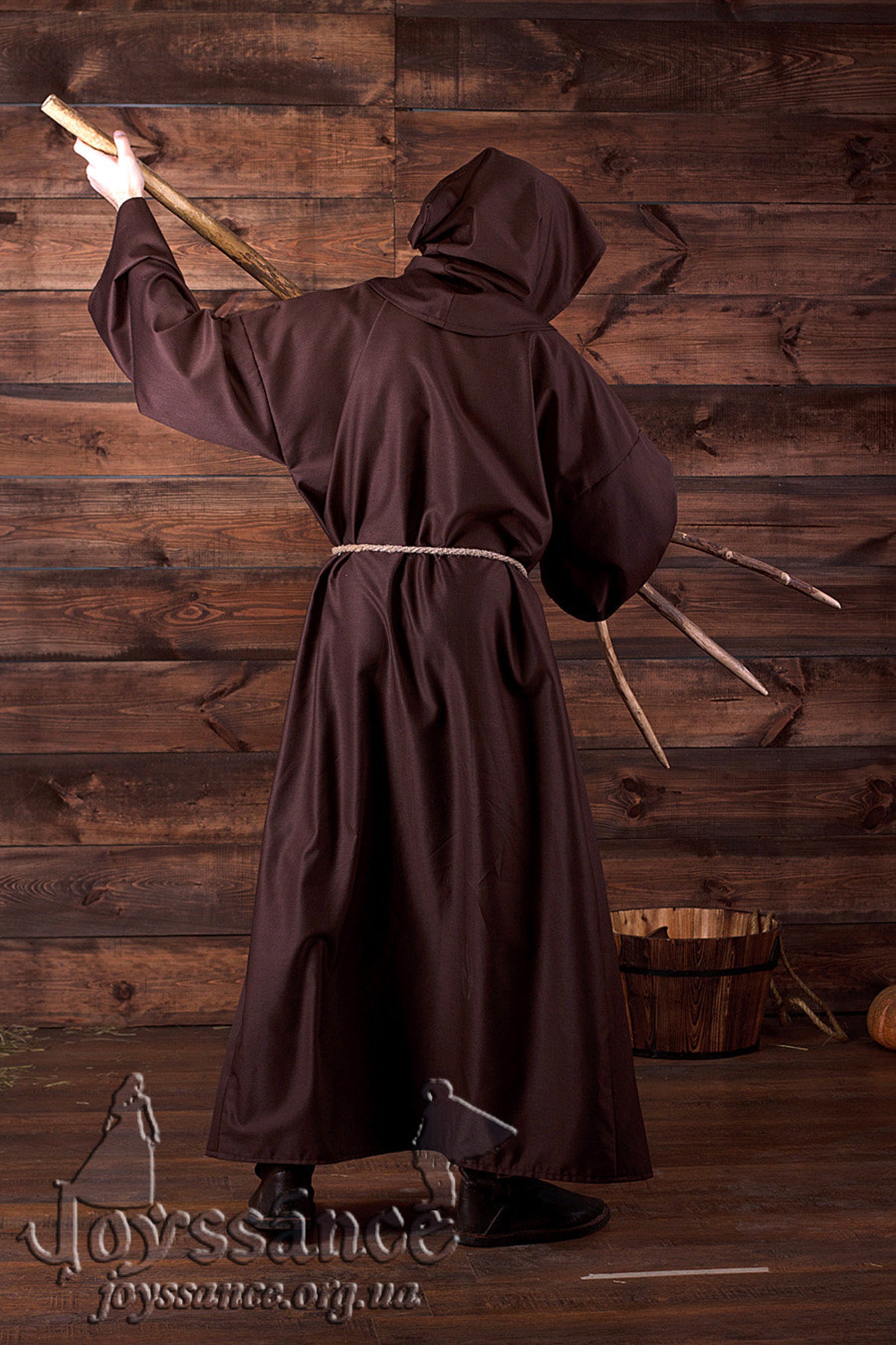 Monk Robe With Hood, Hermit Cassock - Made to Order - Etsy