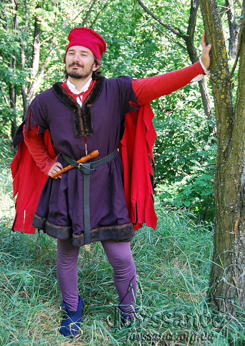 15th Century Medieval Gown, Men's Medieval Robe - Made to Order - Etsy