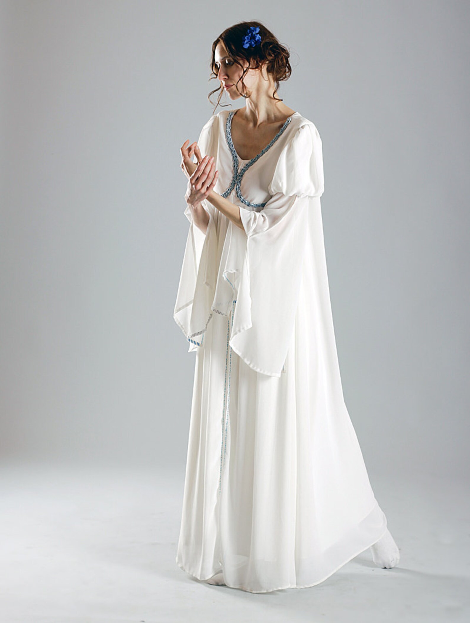 White elven dress Fantasy wedding dress Made to order | Etsy